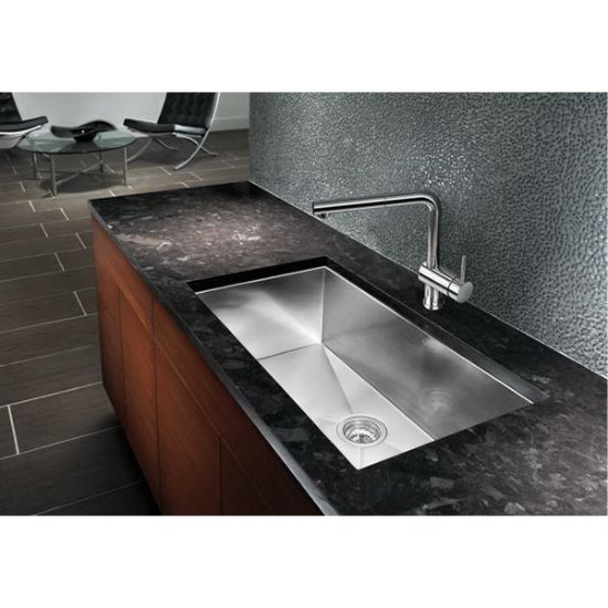 Blanco 400472 Precis ion 32 in. x 18 in. Undermount Satin Polish ...