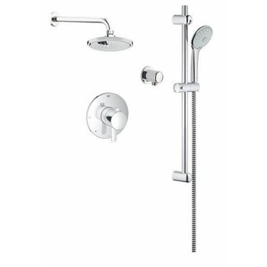 Grohe 117166 Cosmopolitan Dual Function Round Shower Kit, Chrome ...
