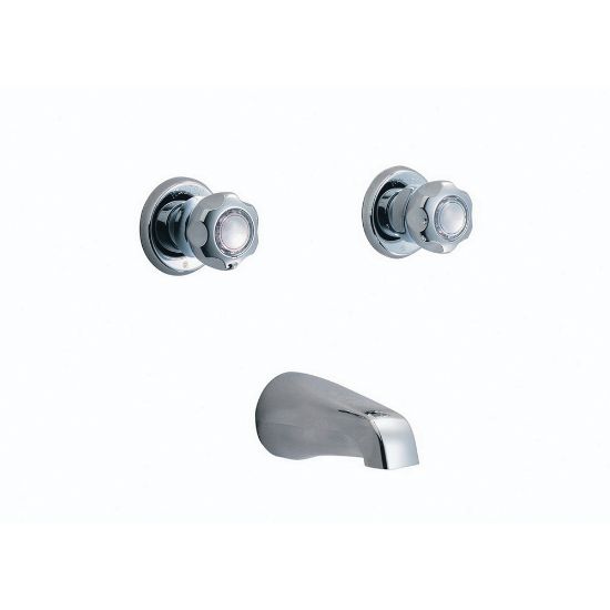 Waltec 17F115 Two Handle Fluted Tub Trim, Chrome | Wolseley Express