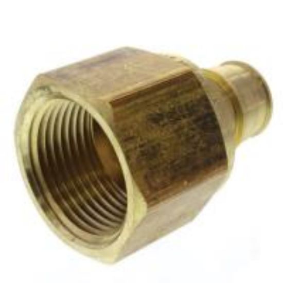 Uponor LF4575075 ProPEX F1960 LF Brass Female Threaded Adapter, 1/2 in ...