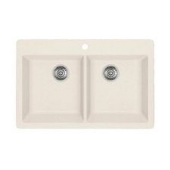 Blanco 401846 Horizon 31-1/2 in. x 20-1/2 in. Drop-in Dual Bowl Granite ...