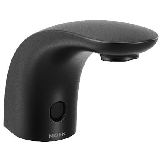 Moen CA8302BL M-POWER Sensor Operated Bathroom Sink Faucet, Matte Black ...