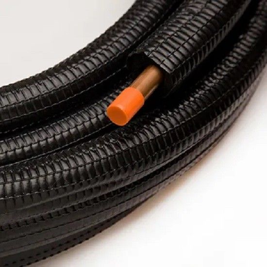EZ-Roll 3/8 in. x 1/2 in. x 164 ft. Copper Line Set, Black | Wolseley ...