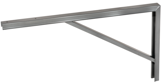 Alubase MB-36 18 in. x 36 in. Aluminum Wall Mount Bracket, Grey ...