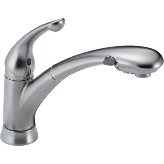 Delta 470-AR-DST Signature Single Lever Handle Kitchen Sink Faucet ...
