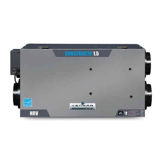 Venmar HRV Constructo 1.5ES Polypropylene Side Ports Heat Recovery ...
