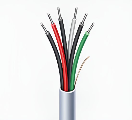Cerco Cable 7122-10-75 75 m Copper 18 ga Thermostat Wire, Grey ...