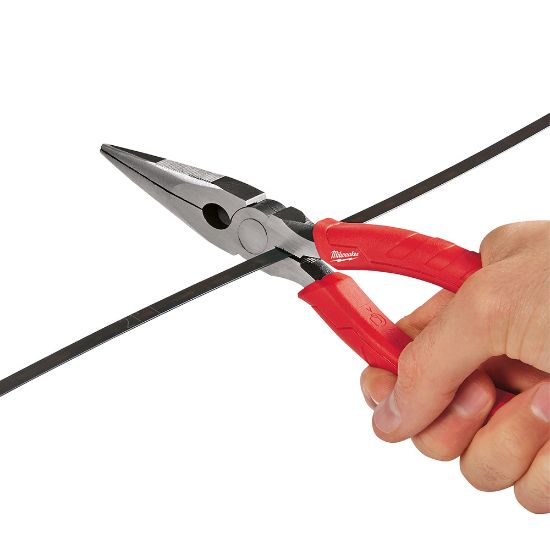 Milwaukee 48-22-6101 2-2/3 in. x 8 in. Steel Long Nose Plier | Wolseley ...