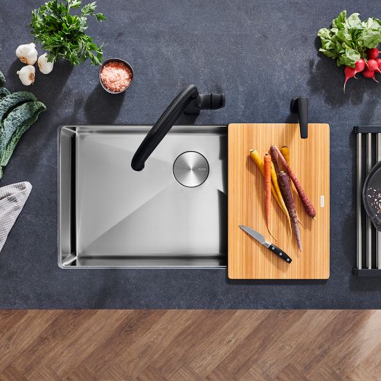 Blanco 401518 Quatrus 32 in. x 18 in. Undermount Satin Polish Kitchen ...