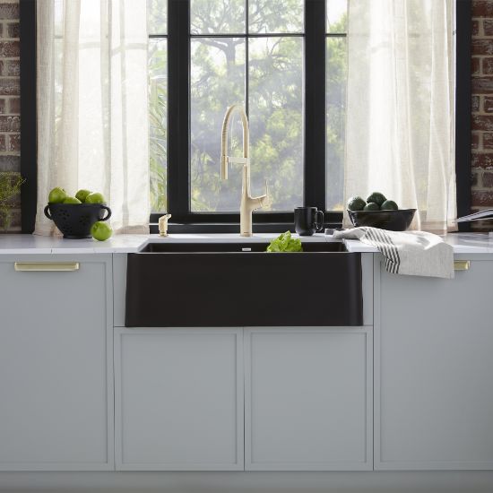 Blanco 402643 Ikon 30 in. Single Bowl Apron-Front Silgranit Farmhouse ...