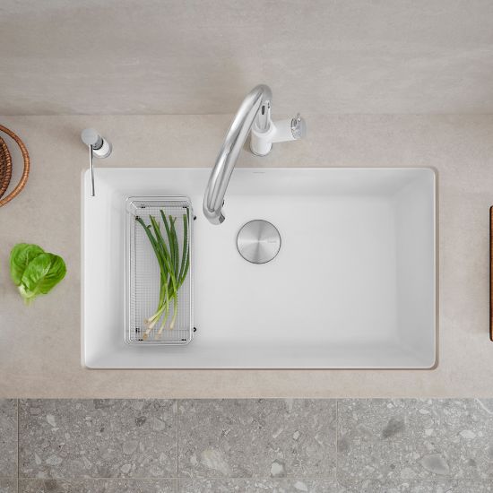 Blanco 401820 Precis 32 in. Super Single Undermount Silgranit Kitchen ...