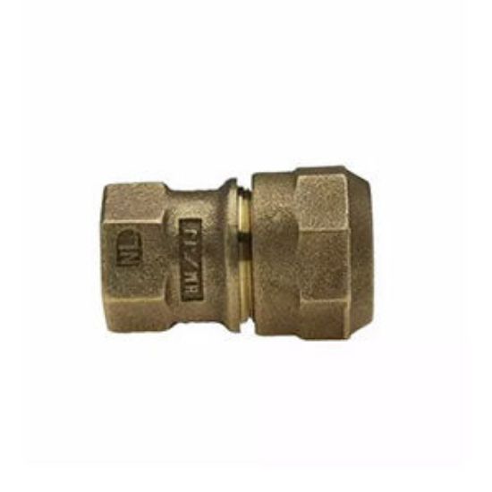 Mueller 110 H-15071N.32 Brass Straight Coupling, 1-1/4 in., Compression ...